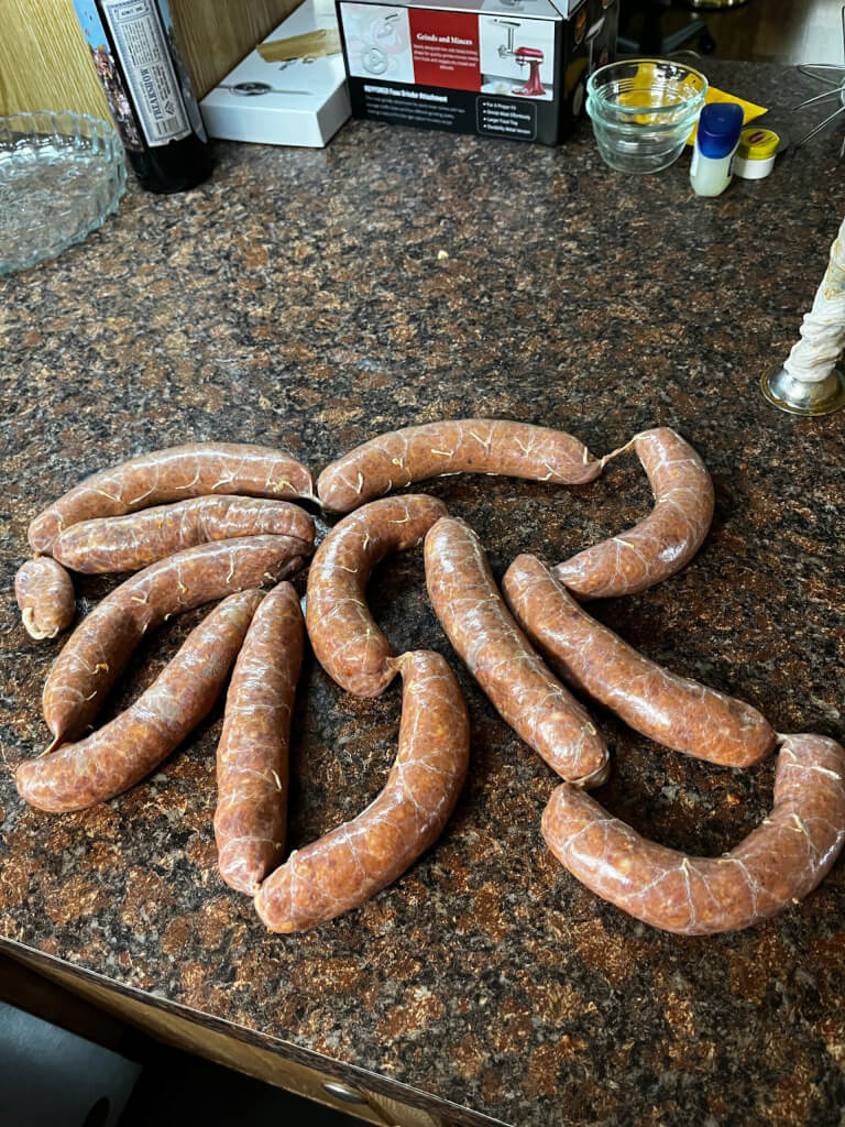 Basque Chorizo Sausages with a KitchenAid